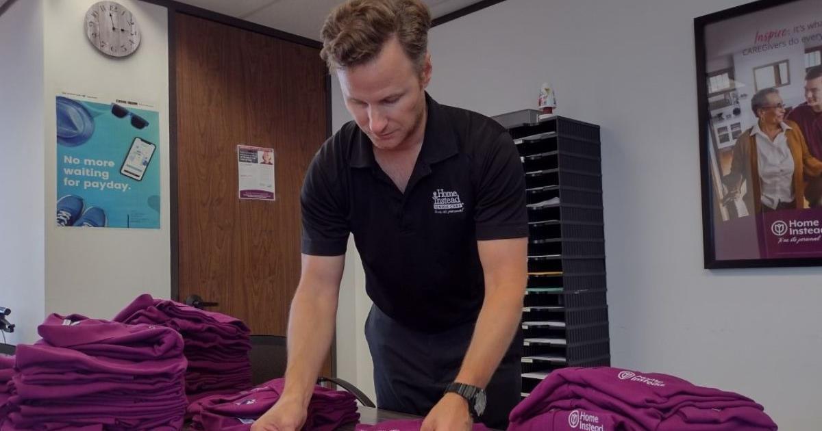 Taking Meticulous Care of a New Batch of Home Instead Purple