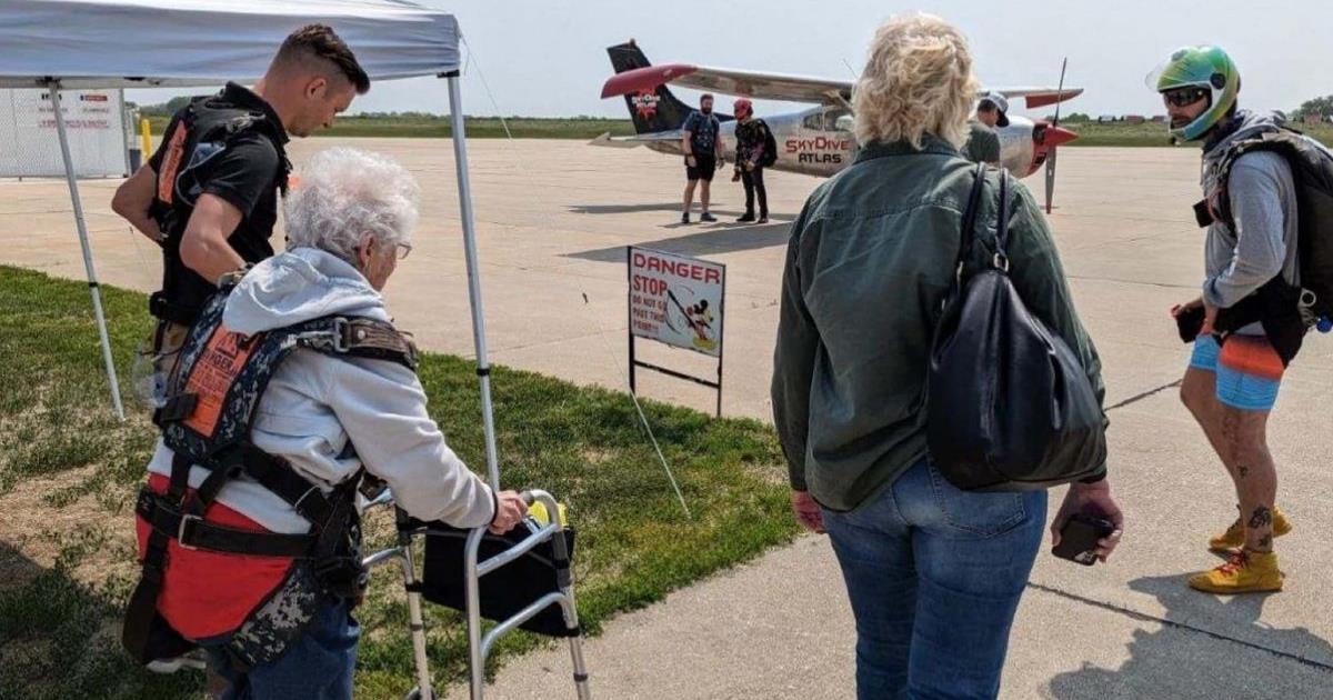 Home Instead Client Inspires with Skydiving Adventure in Norfolk, NE
